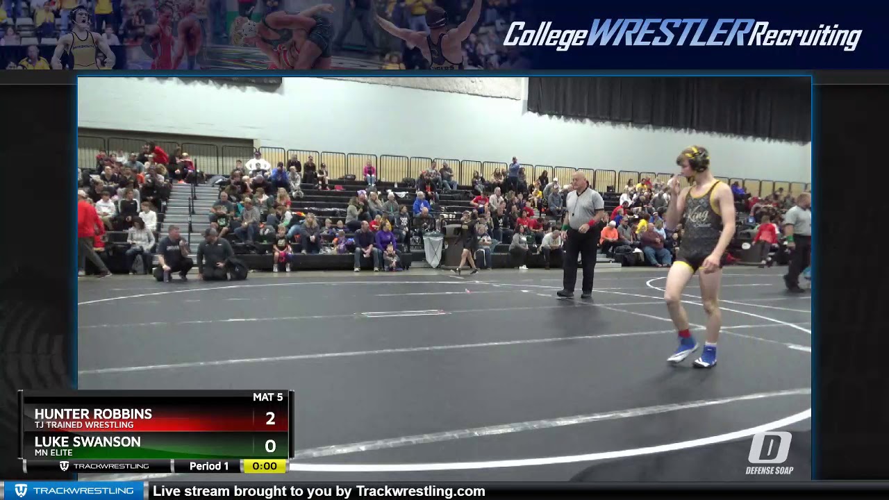 G 7-8 98 Hunter Robbins TJ Trained Wrestling Vs Luke Swanson MN Elite ...