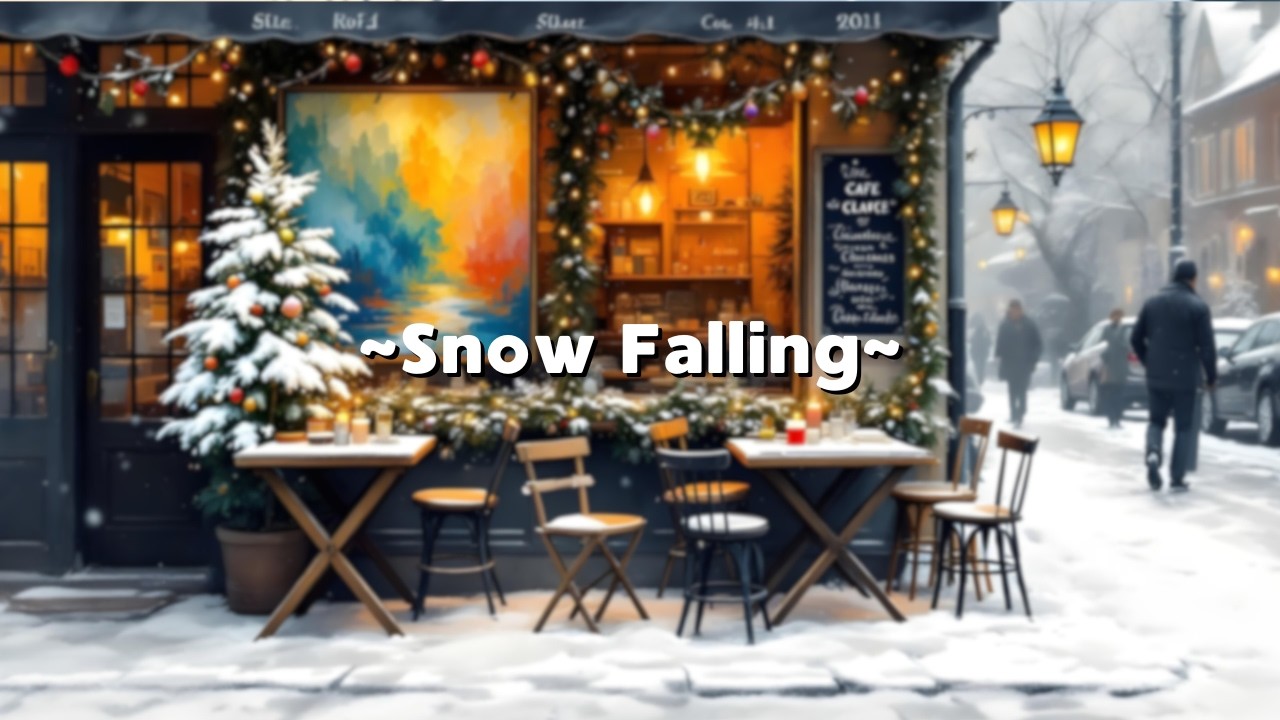 Cozy Winter Jazz ️Coffee Shop with Smooth Jazz & Snow Falling for a ...