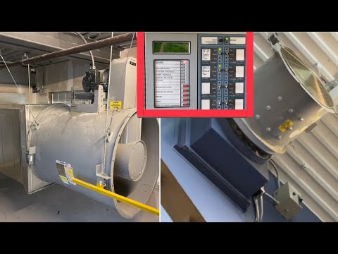 School Atrium smoke exhaust and pressurization fan test with make up ...