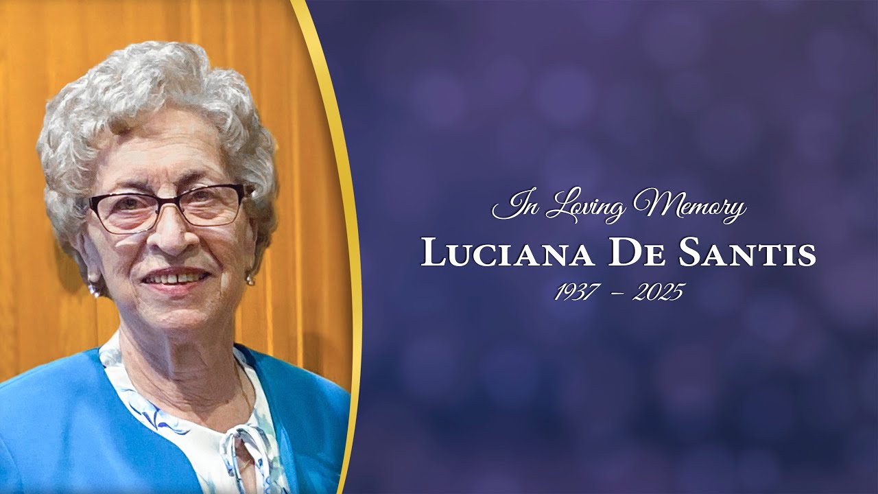 Luciana "Lucy" De Santis Reayer Service - YouTube