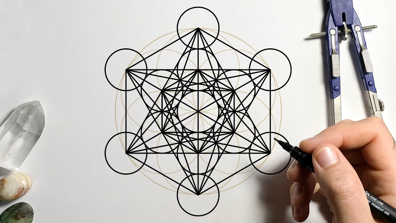 Drawing Metatron's Cube with the Seed of Life - YouTube