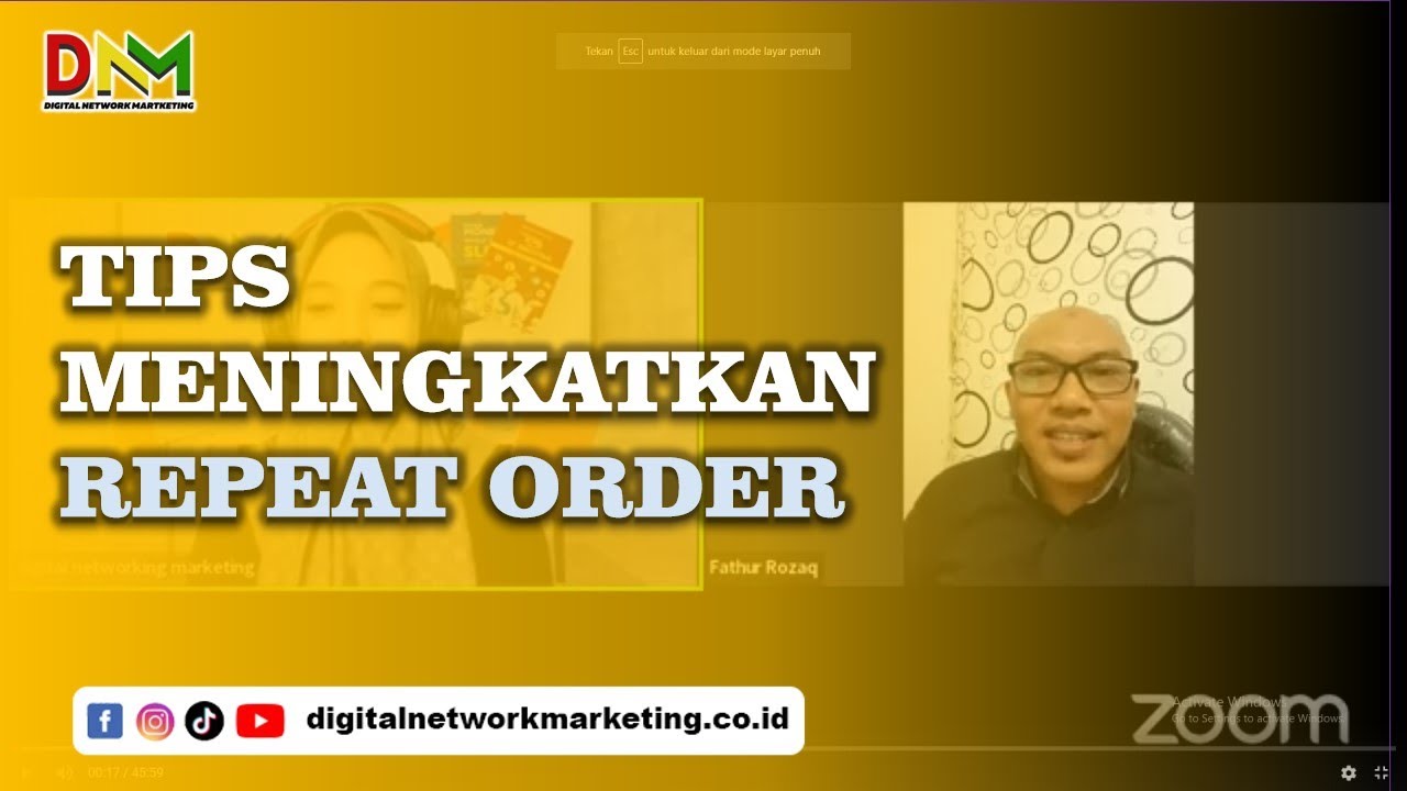 TIPS MENINGKATKAN REPEAT ORDER - YouTube