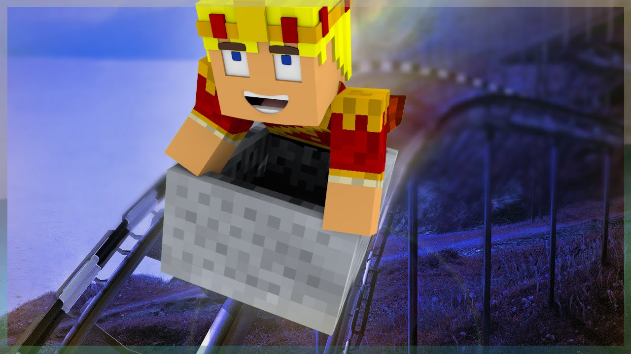 Minecraft ROLLER COASTER MOD! LOOPS, BARREL ROLLS & MORE! - YouTube