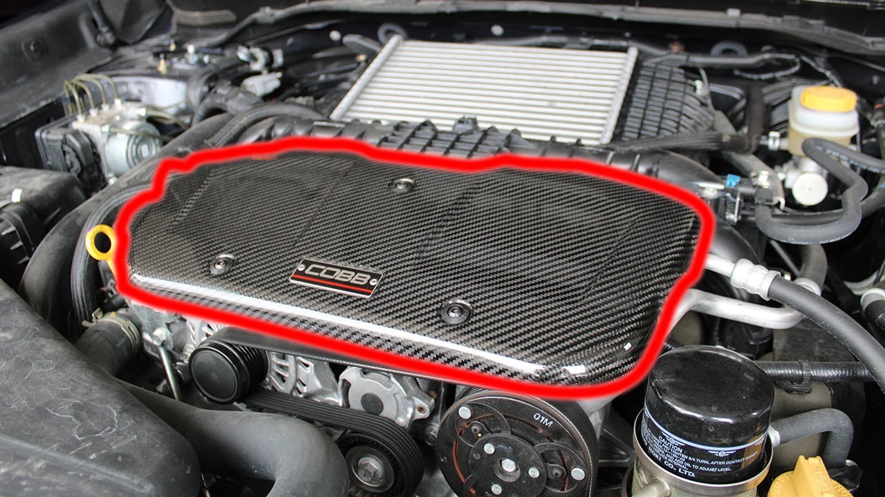 Cobb Carbon Fiber Engine Cover - YouTube
