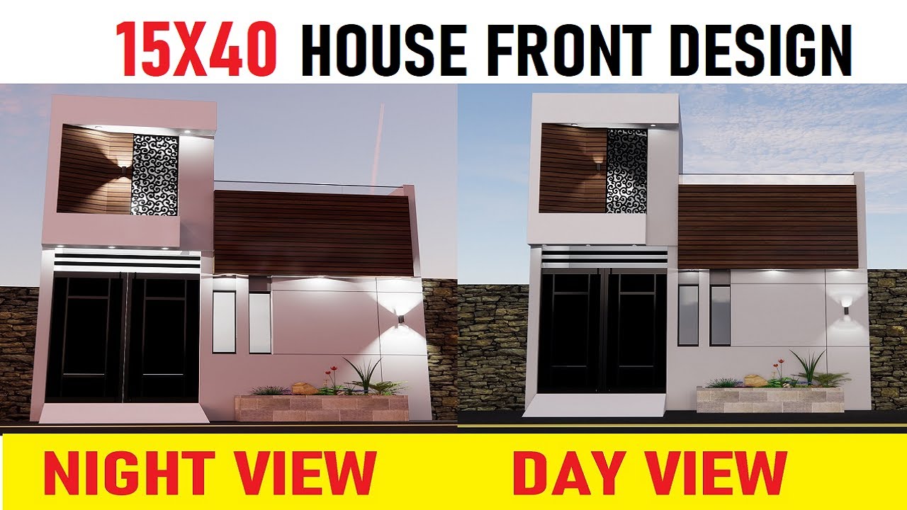15x40 House Elevation Design|15*40 Front House Design|15 by 40 feet ...