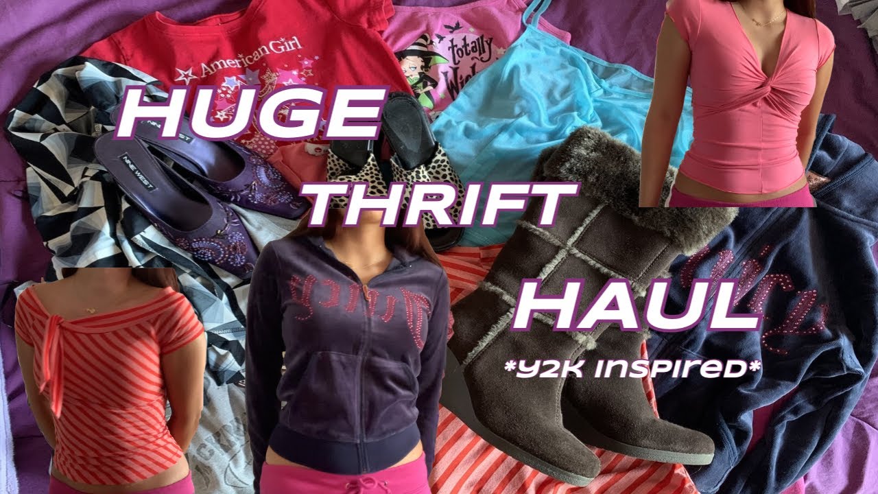 huge thrift haul *y2k inspired* - YouTube