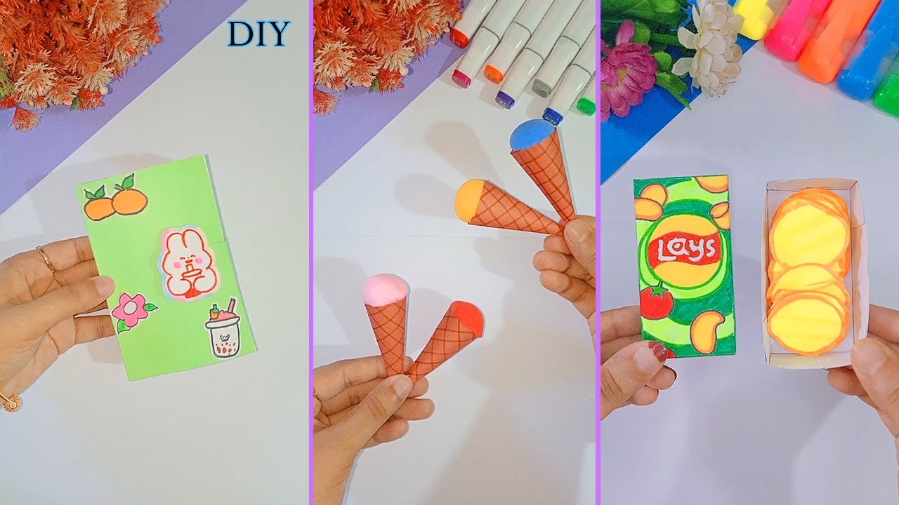 Easy craft ideas/ miniature craft /Paper craft/ how to make /DIY/school ...