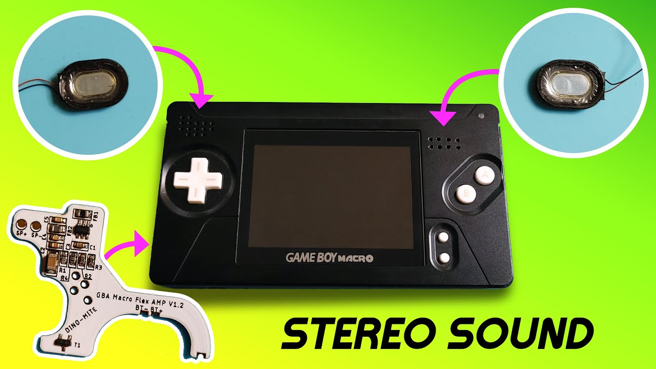 Making the ultimate best gameboy macro with dual speakers. - YouTube