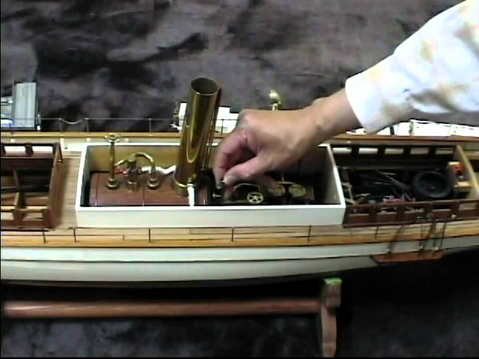 RC Steam Yacht Skeandhu - YouTube