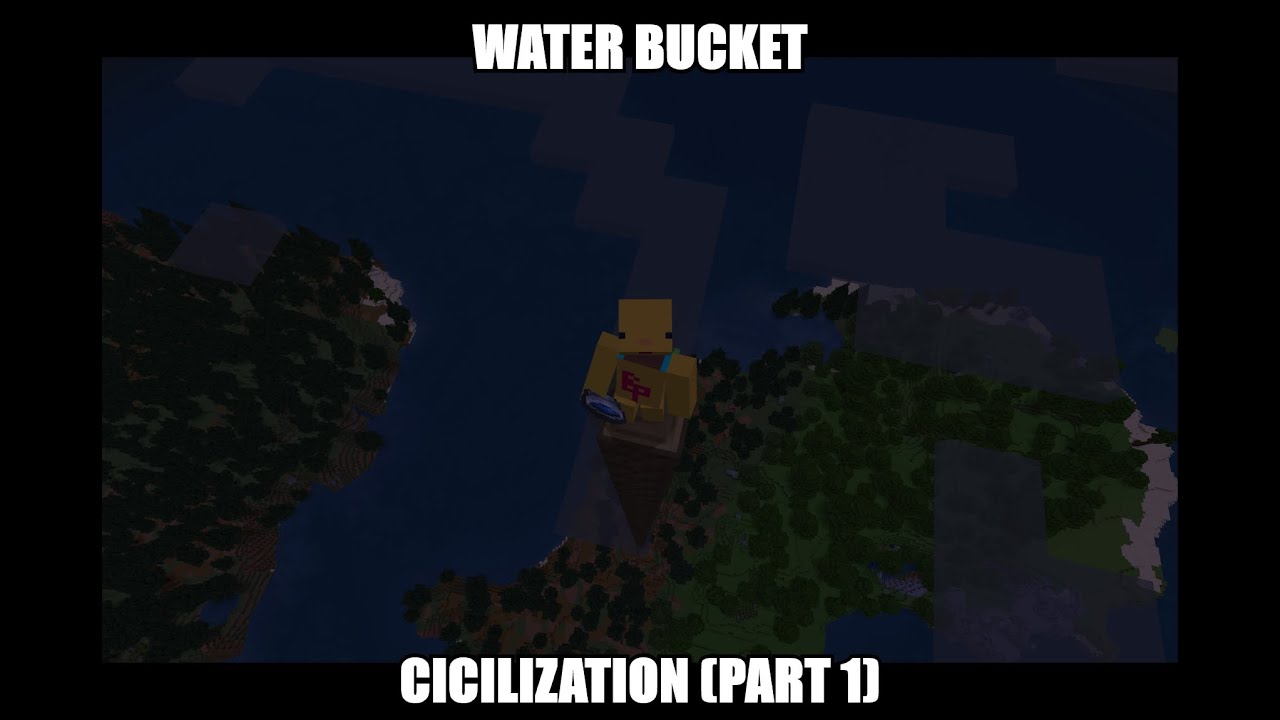 Minecraft, water bucket civilization - YouTube