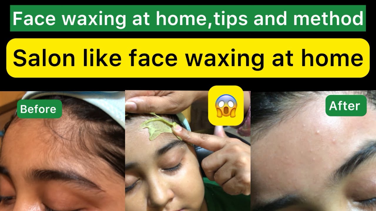 Easy face waxing at home ️|flawless &unwanted hair removal tutorial ...