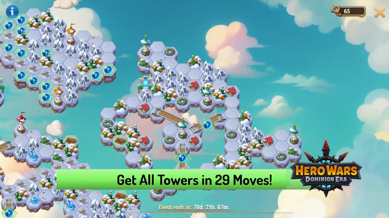 Best Routes for Winterfest Mini Island! — Hero Wars: Dominion Era - YouTube