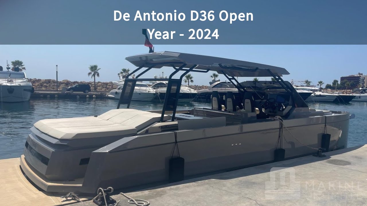 De Antonio D36 Open - 2024 - Mediterranean Spec Walkthrough - YouTube