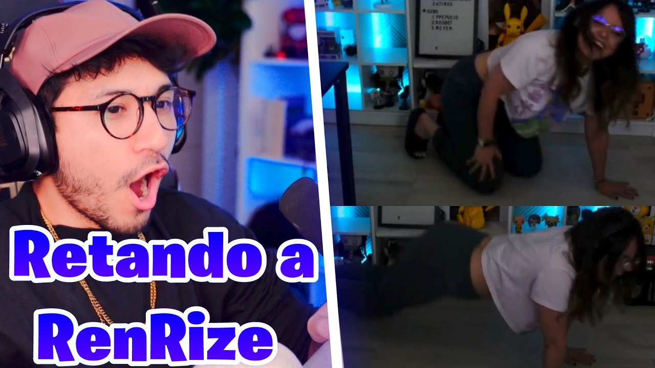 Andy reta a RenRize a hacer planchas en directo por subs!!! - YouTube