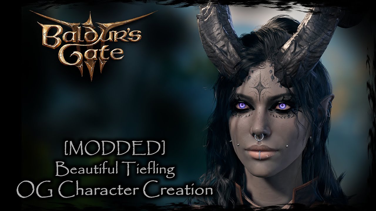 BALDUR'S GATE 3 || Beautiful Tiefling [Original Character #56] - Female ...