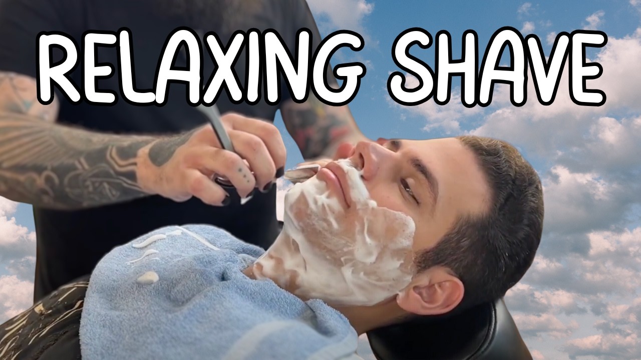 Relaxing Face Shave with ASMR Sounds | Gentle Shaving Experience - YouTube