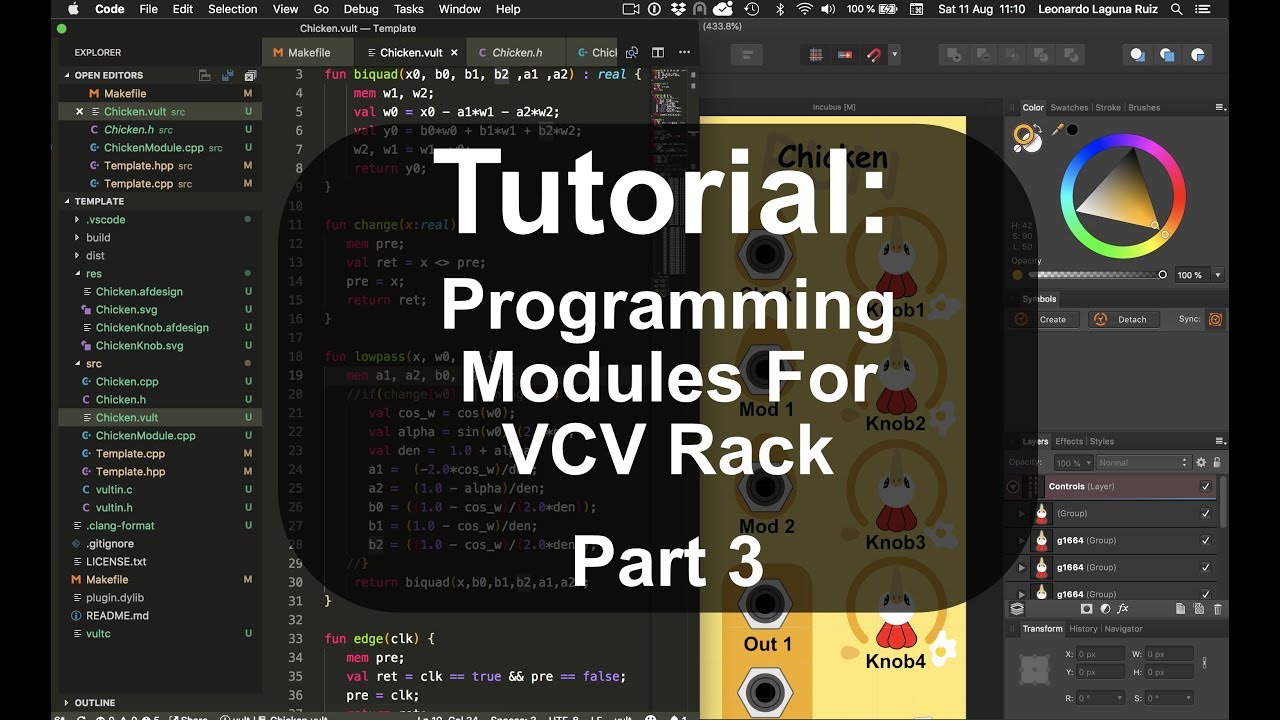 Tutorial: Programming Modules for VCV Rack - Part 3 - YouTube