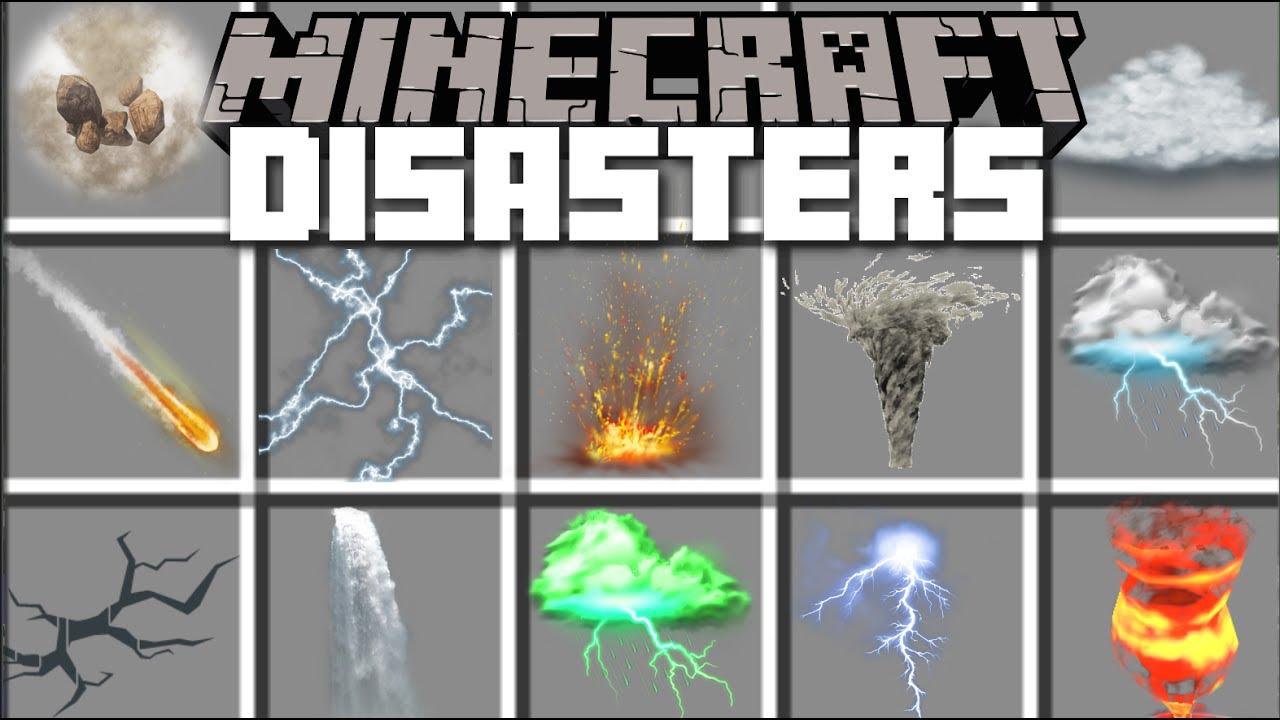 Minecraft DISASTERS MINIGAME MOD / FIGHT AND SURVIVE THE DISASTERS ...