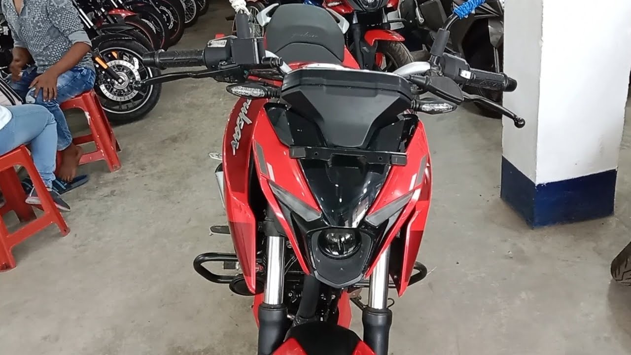 2022 New Launch Bajaj Pulsar N250 Red Color - Down Payment, On Road ...
