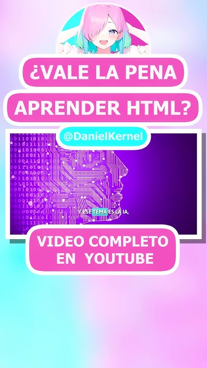 ¿AUN VALE LA PENA APRENDER HTML? #html #desarrolloweb #frontend - YouTube