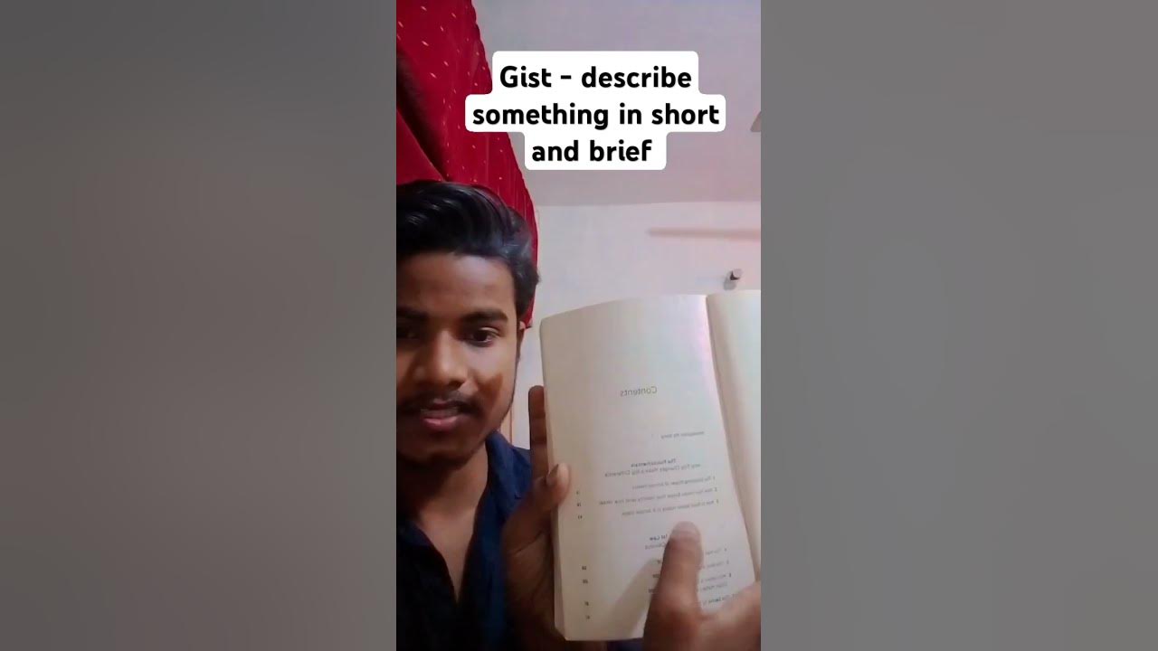 meaning of gist in simple words/ #gist #learnenglish #englishvocabulary #brief - YouTube