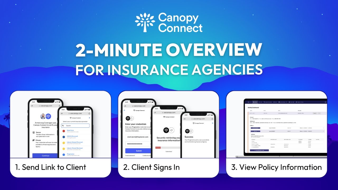2-Minute Overview of Canopy Connect for Insurance Agents - YouTube