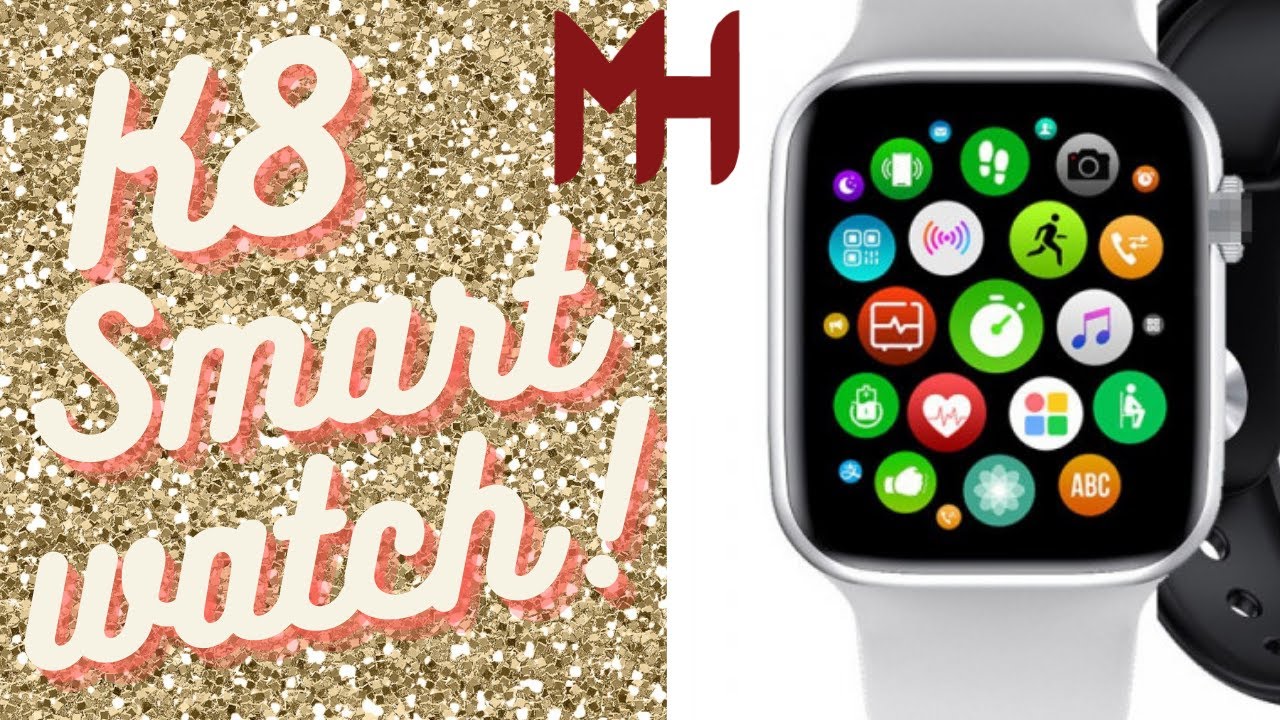 K8 Smart Watch 1.78 inches with Bluetooth GPS motion control heart rate ...