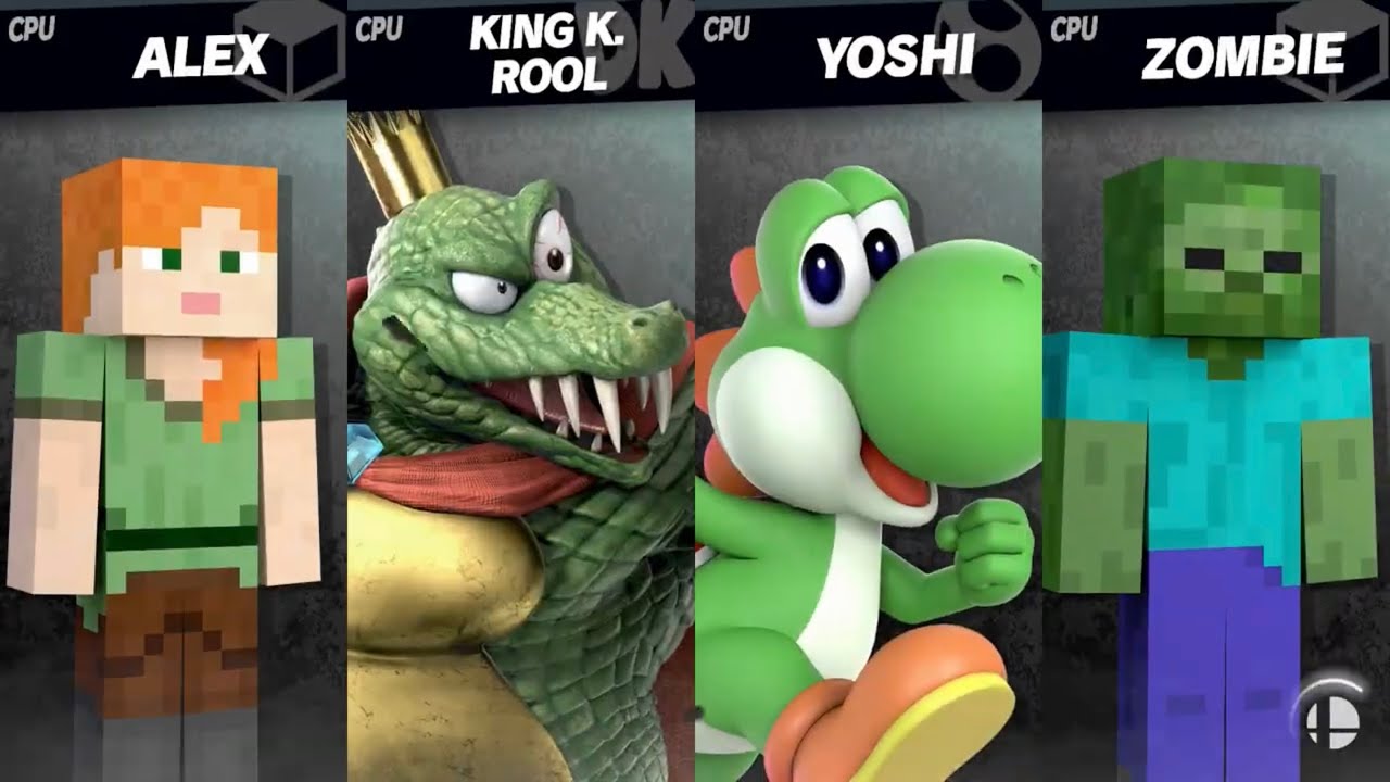 Super Smash Bros. Ultimate - Green Characters - YouTube