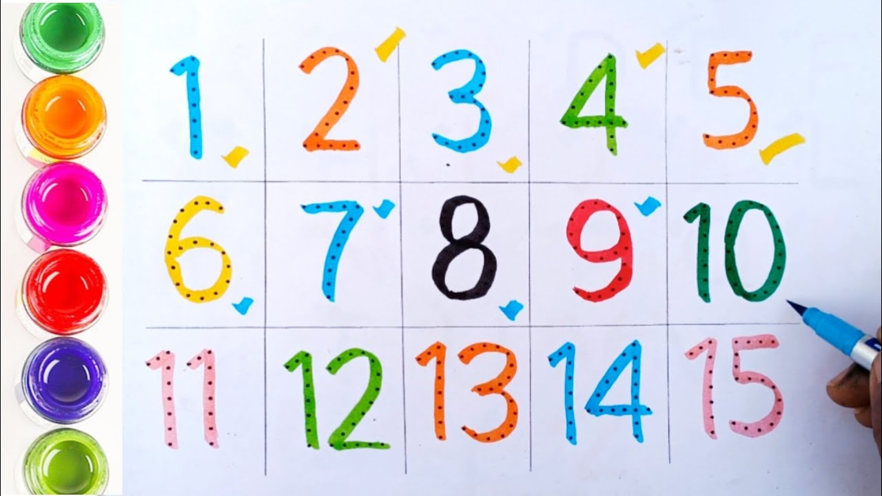 123 Numbers | 1234 Number Names | 1 To 20 Numbers Song | 12345 learning for kids | Counting ...