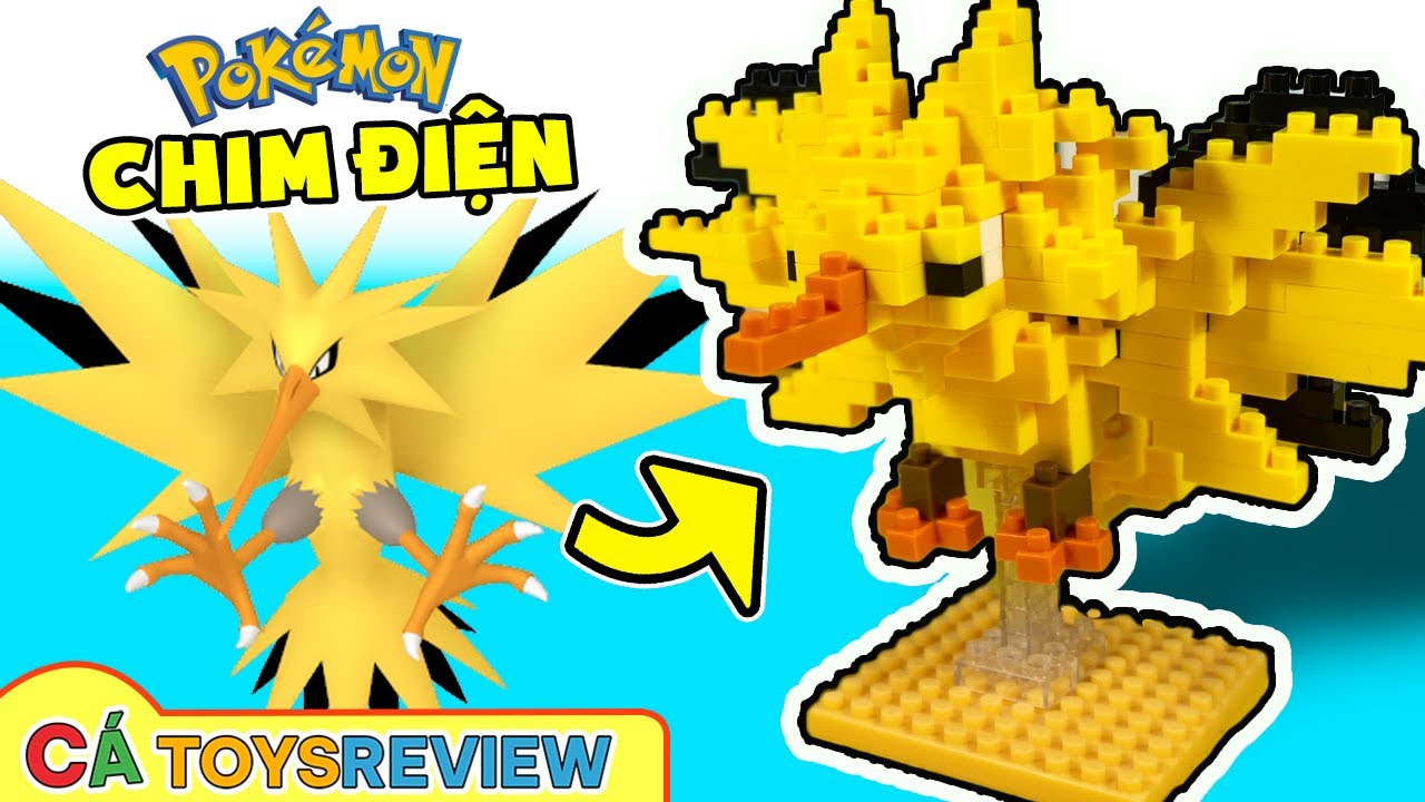 Pokemon Zapdos Phiên Bản Lắp Ráp Craft Zapdos Pokemon Mini Lego Cá ...