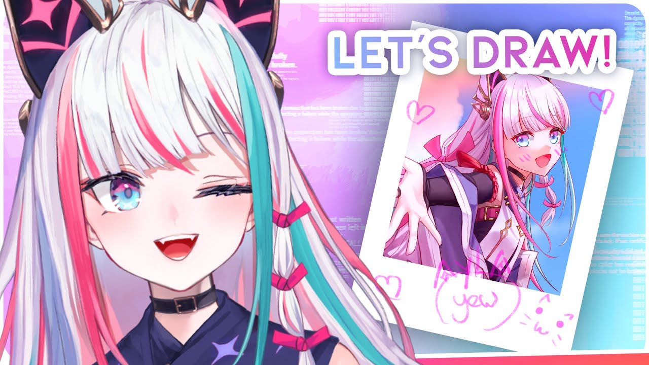 【Let's DRAW】Let's pose for some cute idol CHEKI! - YouTube