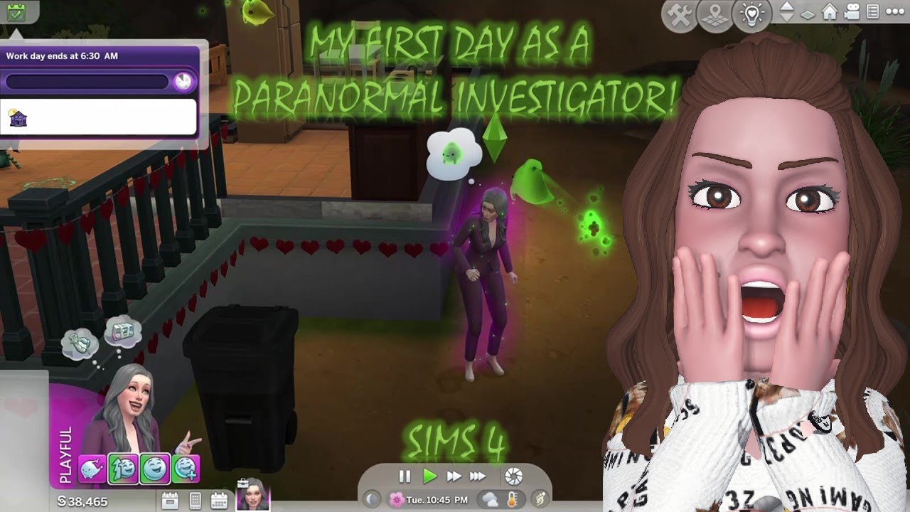 MY FIRST DAY AS A PARANORMAL INVESTIGATOR AKA GHOST BUSTER!- SIMS 4 👻😱 ...