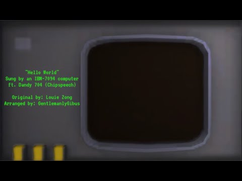 [CHIPSPEECH] "Hello World" Cover Sung by an IBM-7094 Computer - YouTube