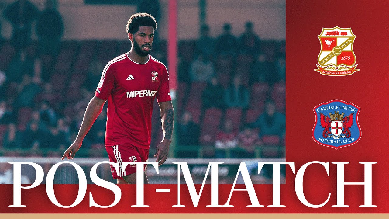 Miguel Freckleton on defeat this afternoon to Carlisle | Swindon Town ...