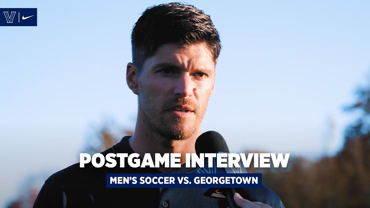 Men's Soccer - Postgame Interview vs. Georgetown - YouTube