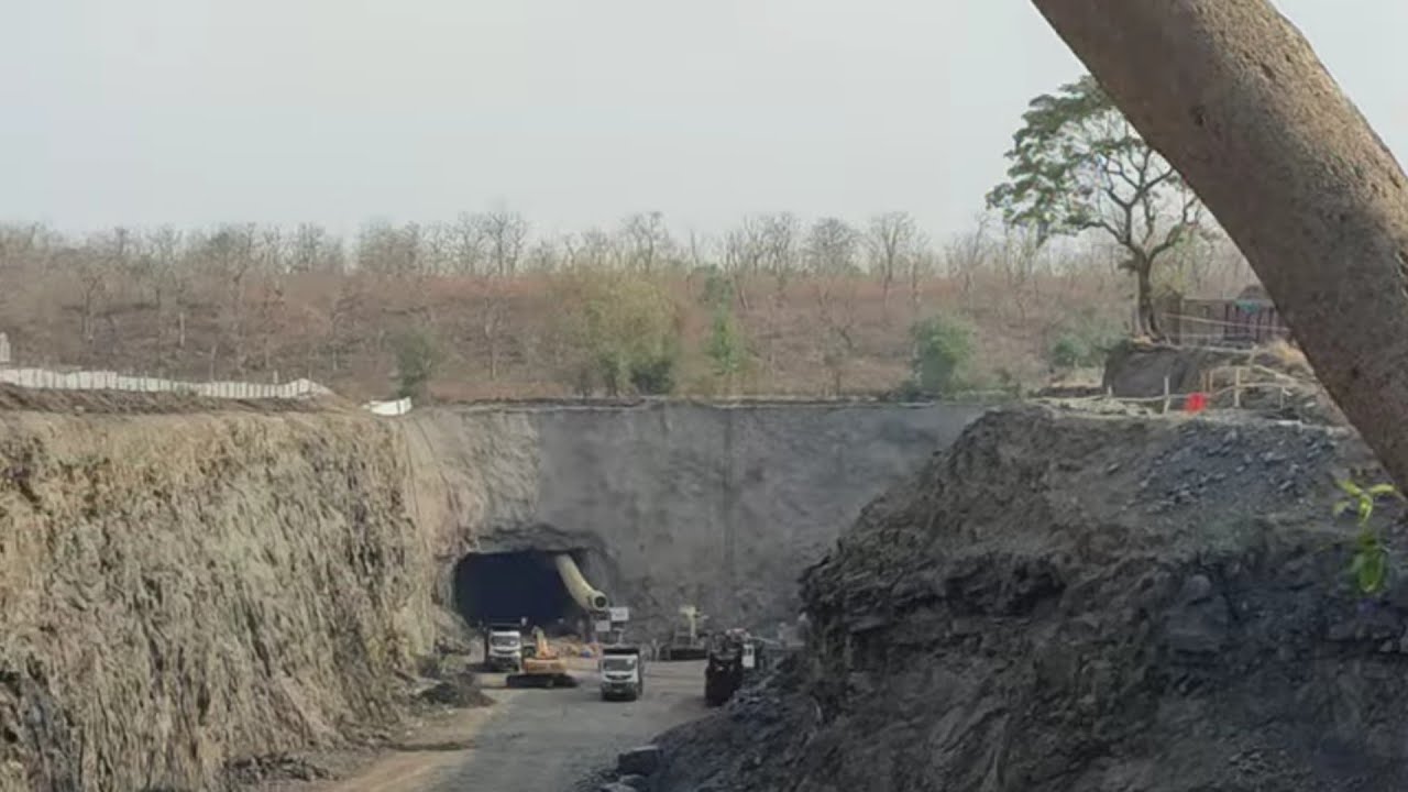 Bheru Ghat Tunnel | Indore khandwa Four Lane Tunnel Construction In ...