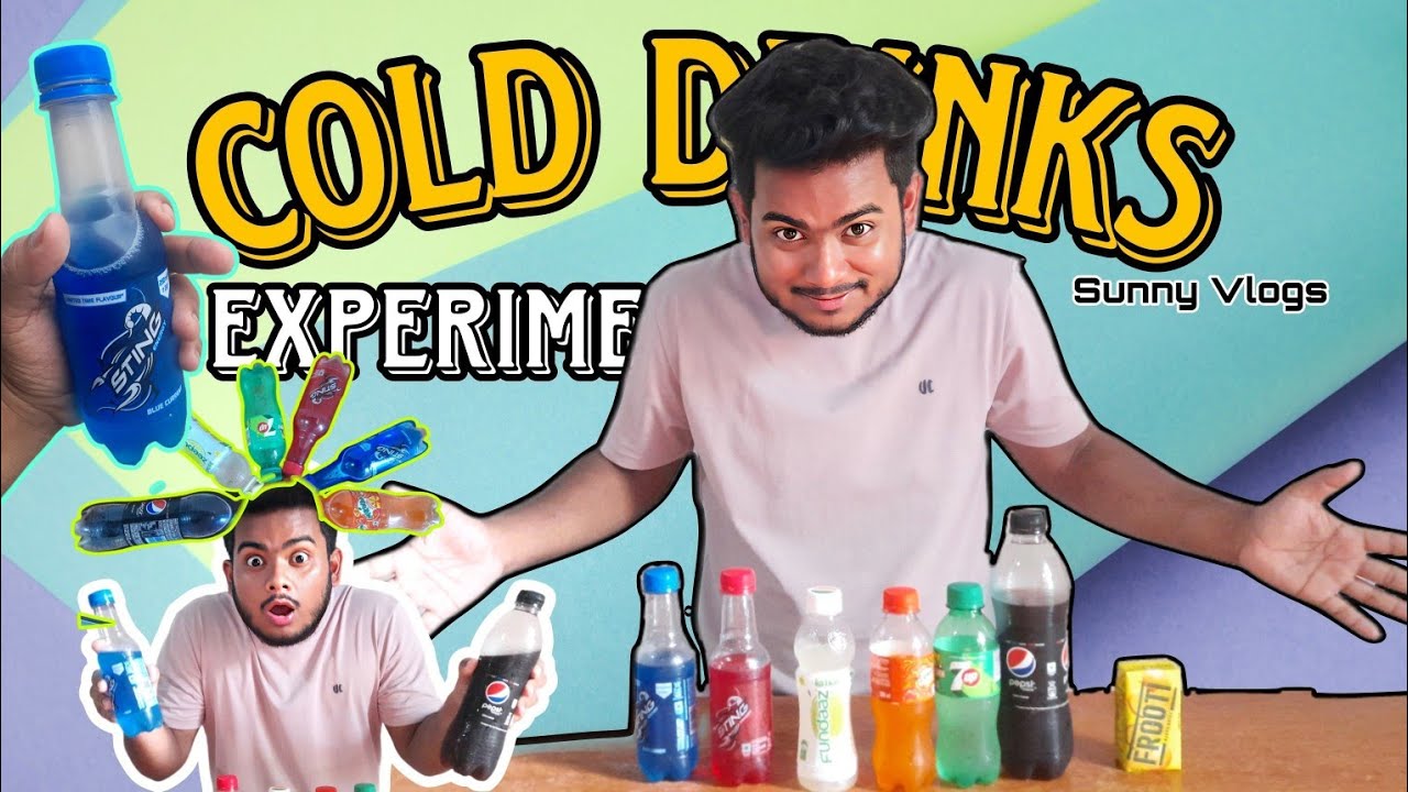COLD DRINKS (BLACK PEPSIE vs STING) EXPERIMENT ~ Sunny vlogs #colddrinks #experiment #sting ...