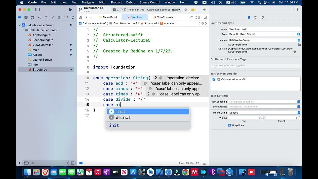 storing things with Enums - YouTube