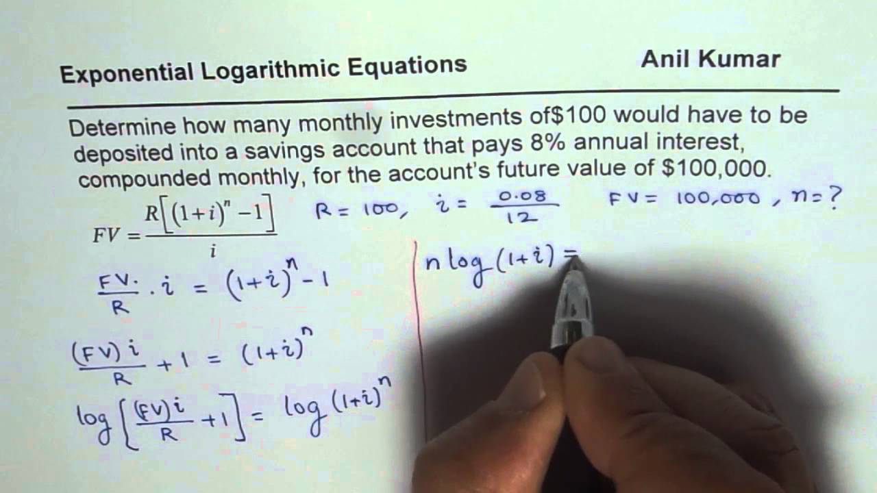 How to Rearrange Future Value with Regular Payments to Find Number of ...