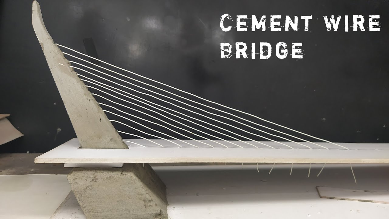 Concrete Wire Bridge Model || Miniature Construction || mini bridge ...