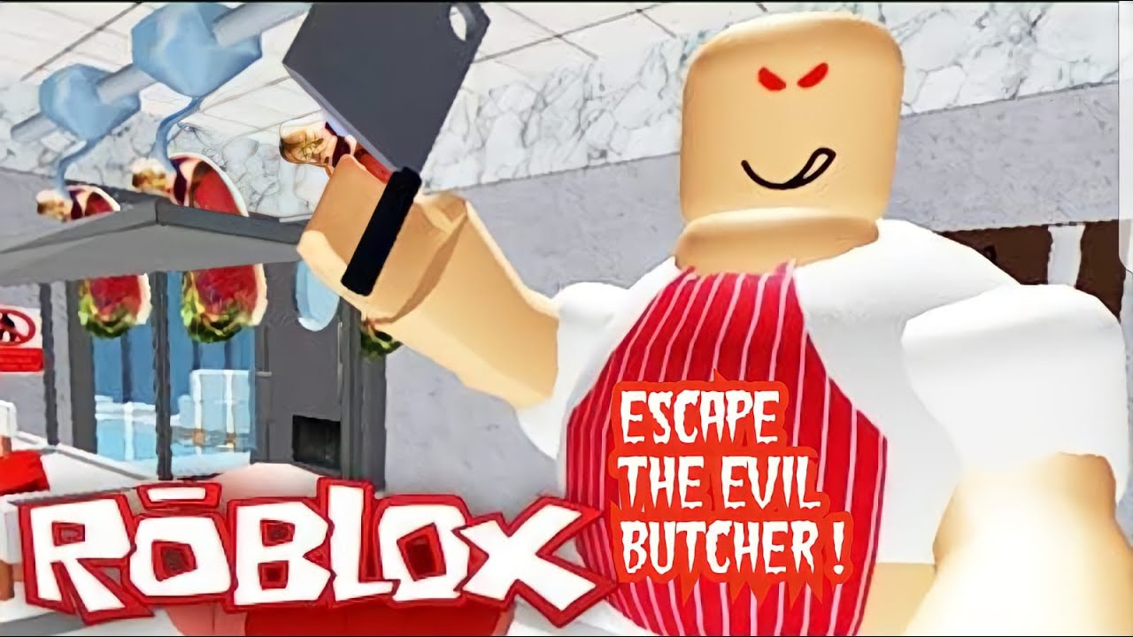 ESCAPE the evil BUTCHER SHOP ! Roblox Obby Online Video Game #roblox # ...