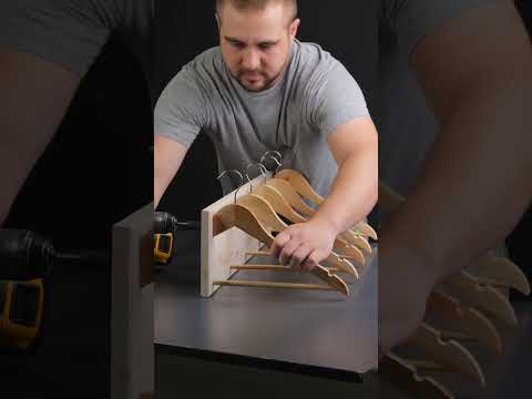How To Make Clothes Hanger Storage Diy