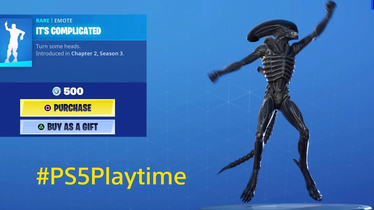 Xenomorph dancing to It's Complicated in Fortnite for 3 minutes ...