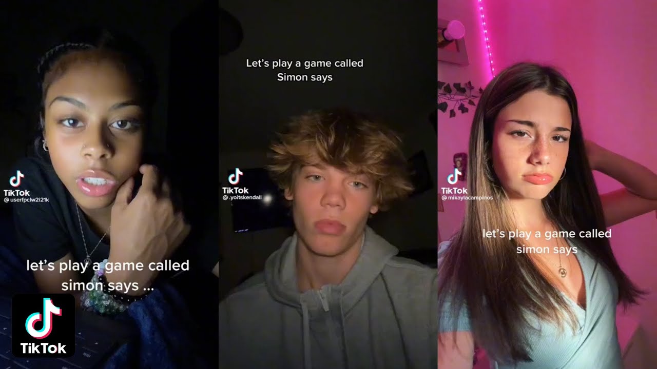 let’s play a game called simon says tik tok - YouTube