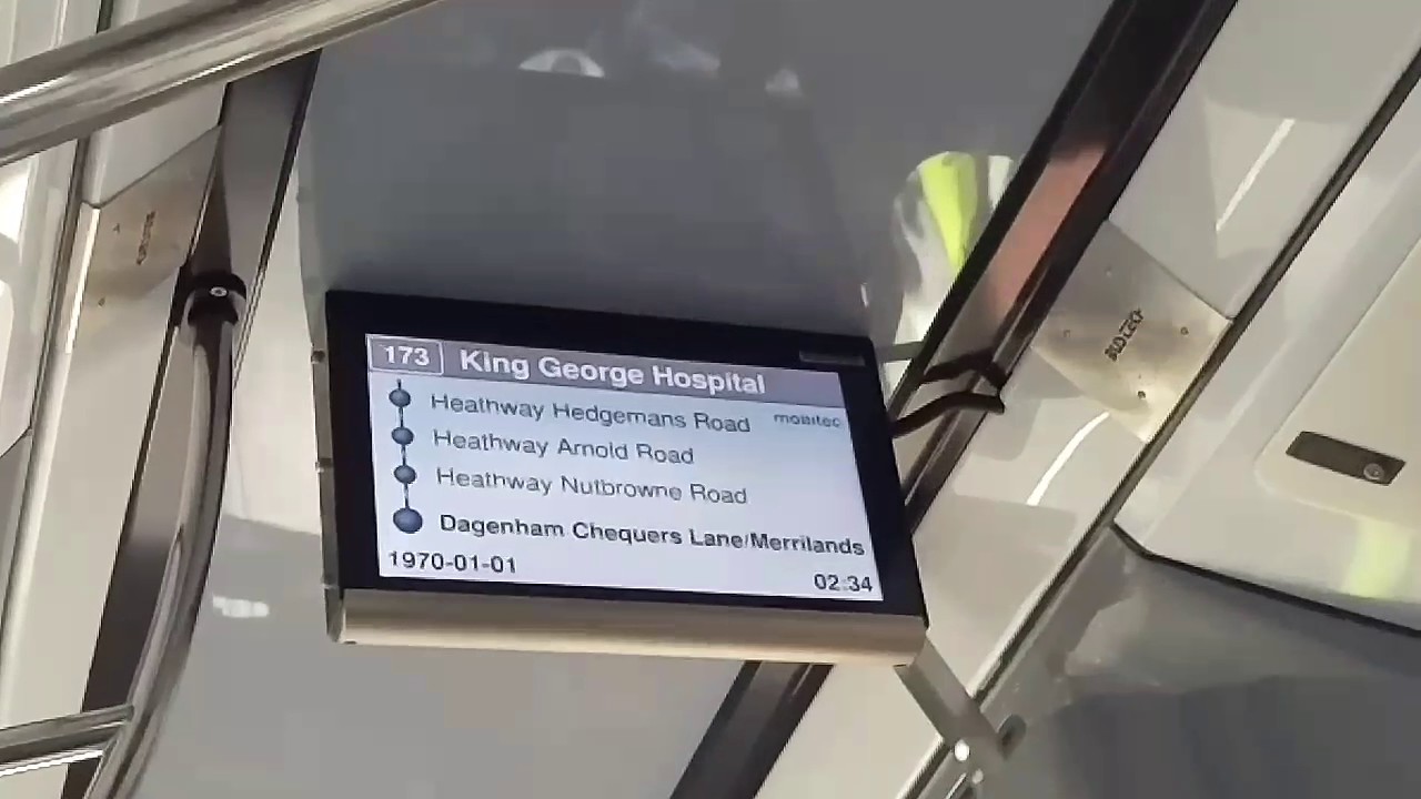 Interline Bus Internal Destination Indicator Testing - YouTube