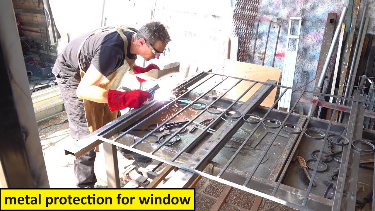 metal work - protection for window - YouTube