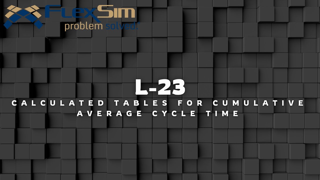 L-23: Calculated Tables for Cumulative Average Cycle Time - YouTube