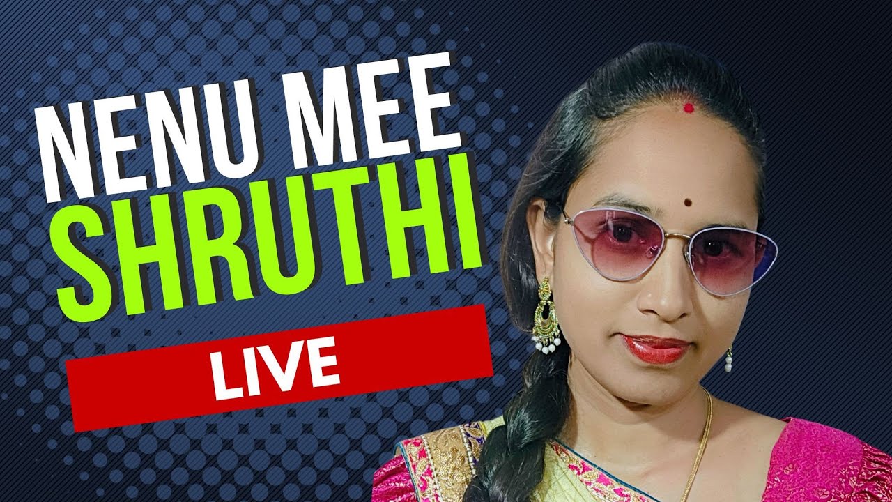 కాసేపు మాట్లాడుకుందాం రండి!!! Live Chit Chat Nenu Mee Shruthi is live ...