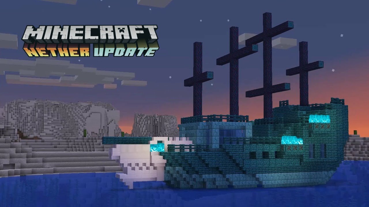 Minecraft 1.16 Nether Update - Building a Ghost Ship (Live Part 2 ...