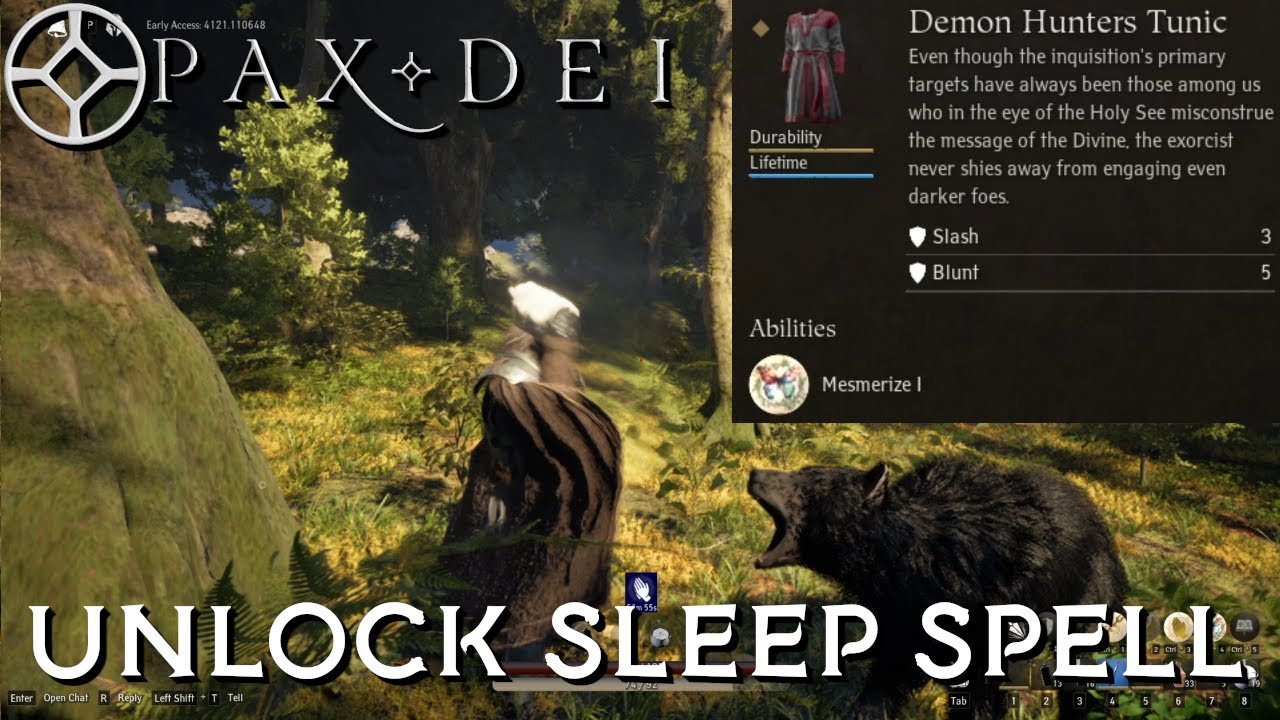 Pax Dei - How to unlock the mesmerize (sleep) spell - OP in PVP ...